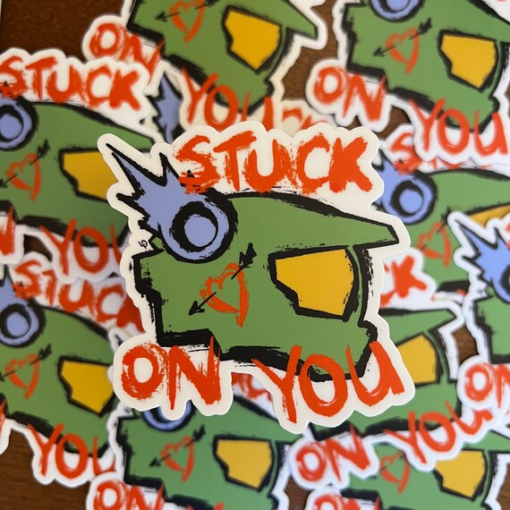 Halo stuck on You Waterproof Die Cut Sticker Gaming Decal - Etsy