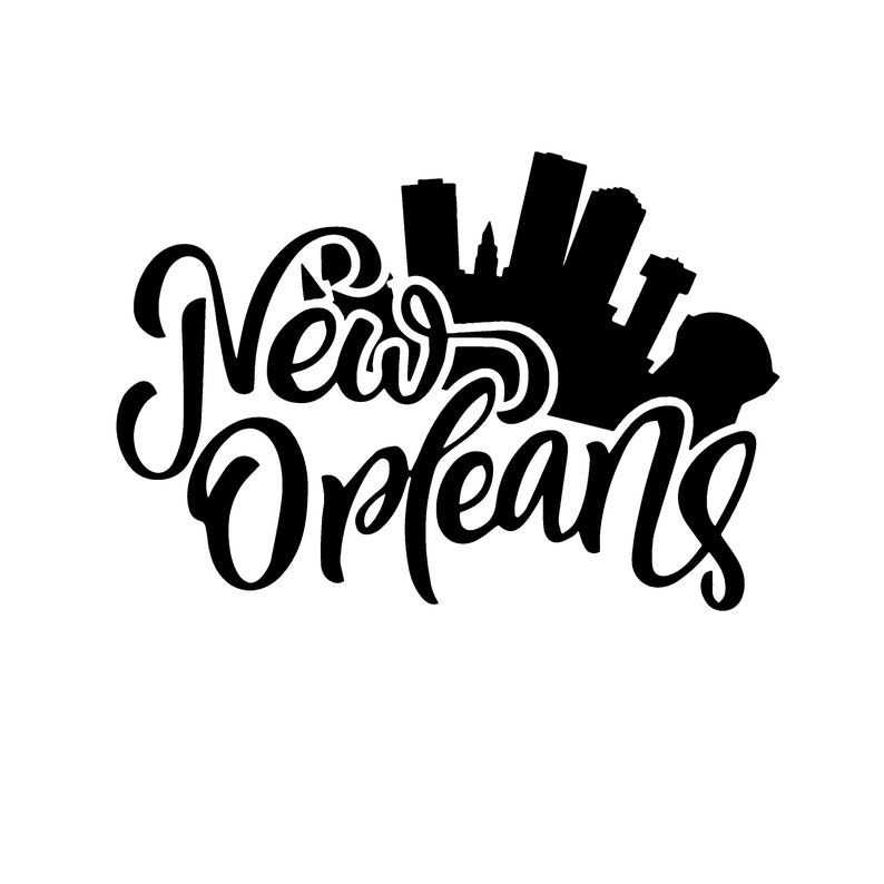 New Orleans NOLA Logo Vinyl Decal Sticker - Etsy UK