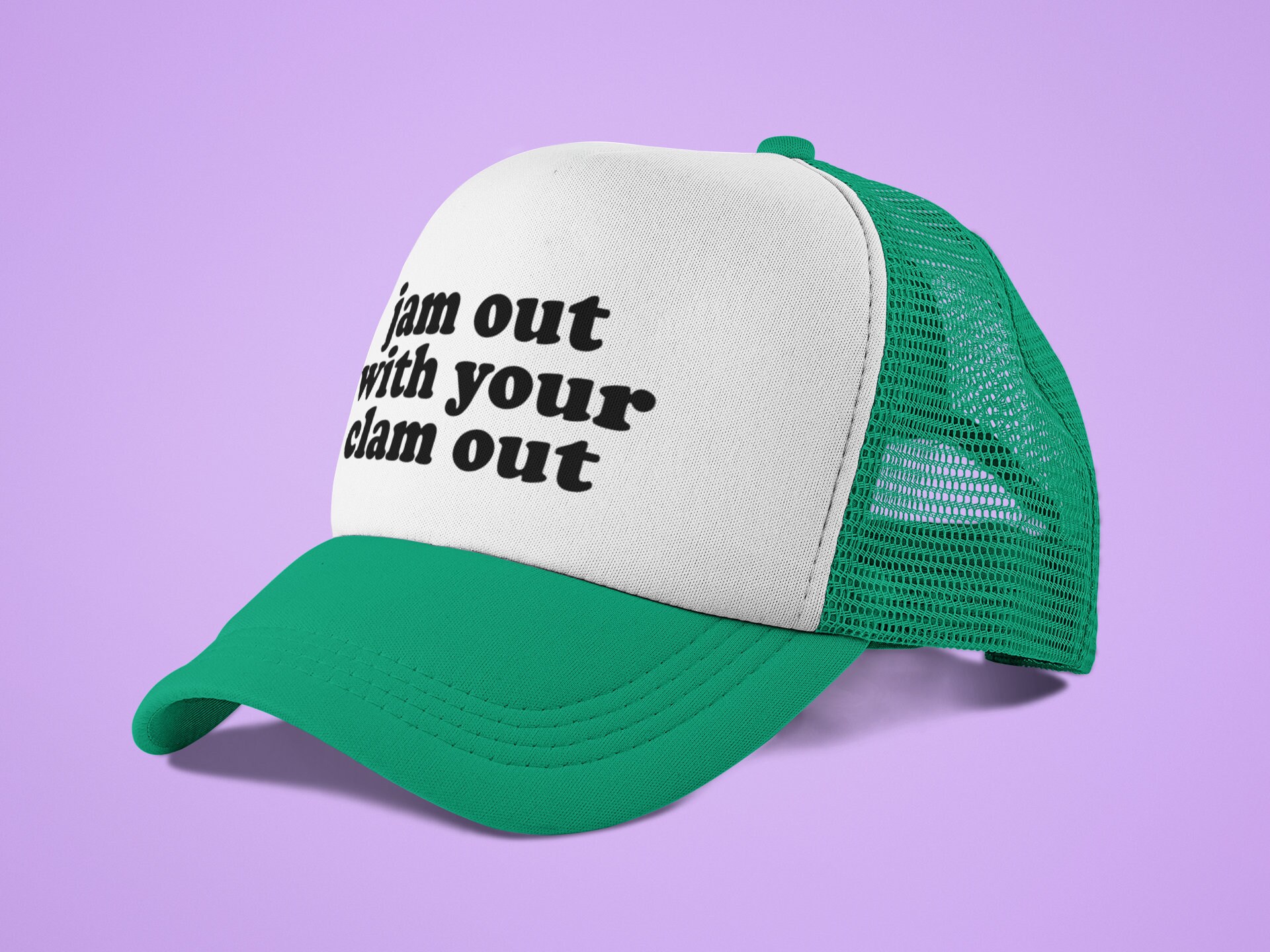 Jam Out With Your Clam Out Custom Trucker Hat - Etsy