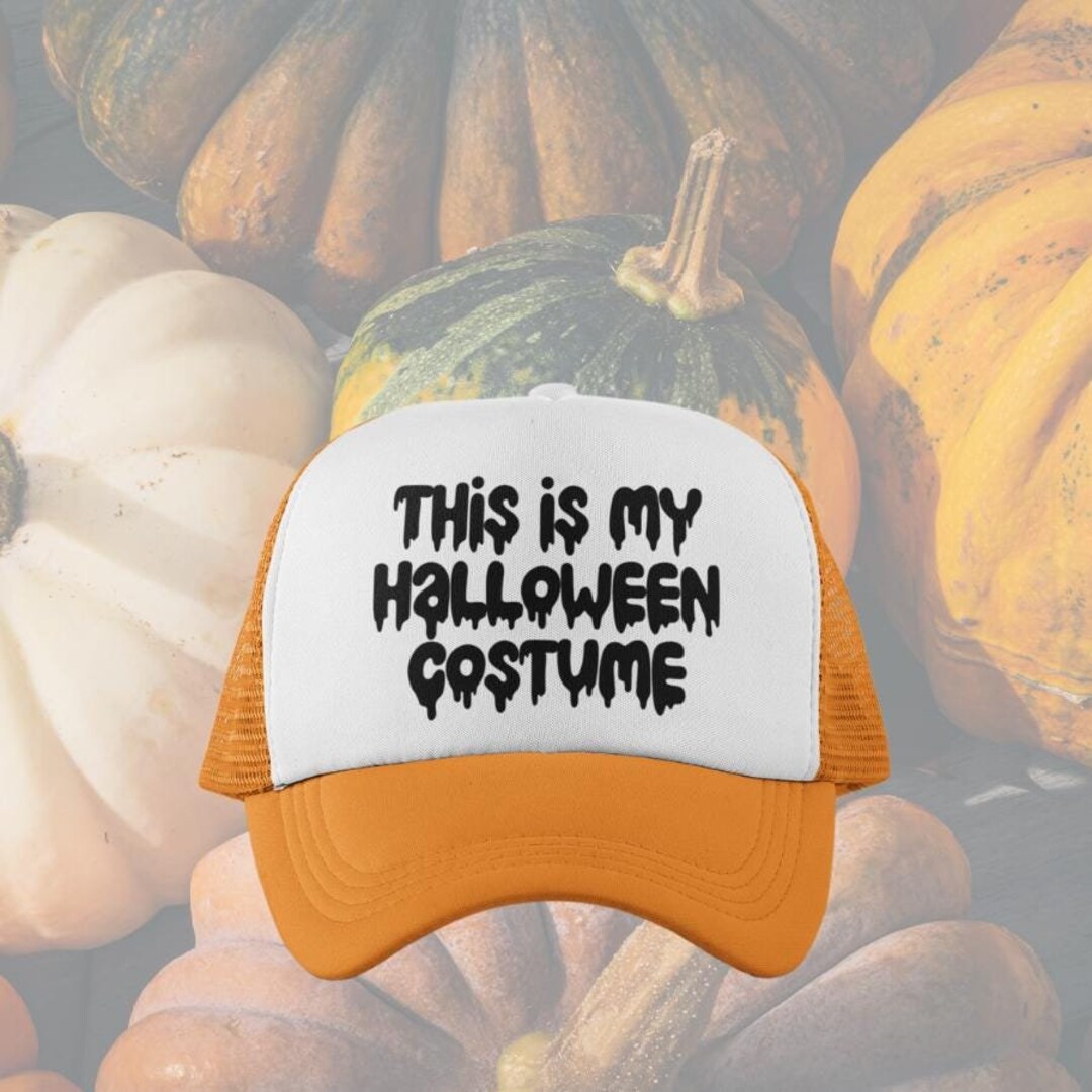 This is My Halloween Costume Custom Trucker Hat | Halloween Baseball ...