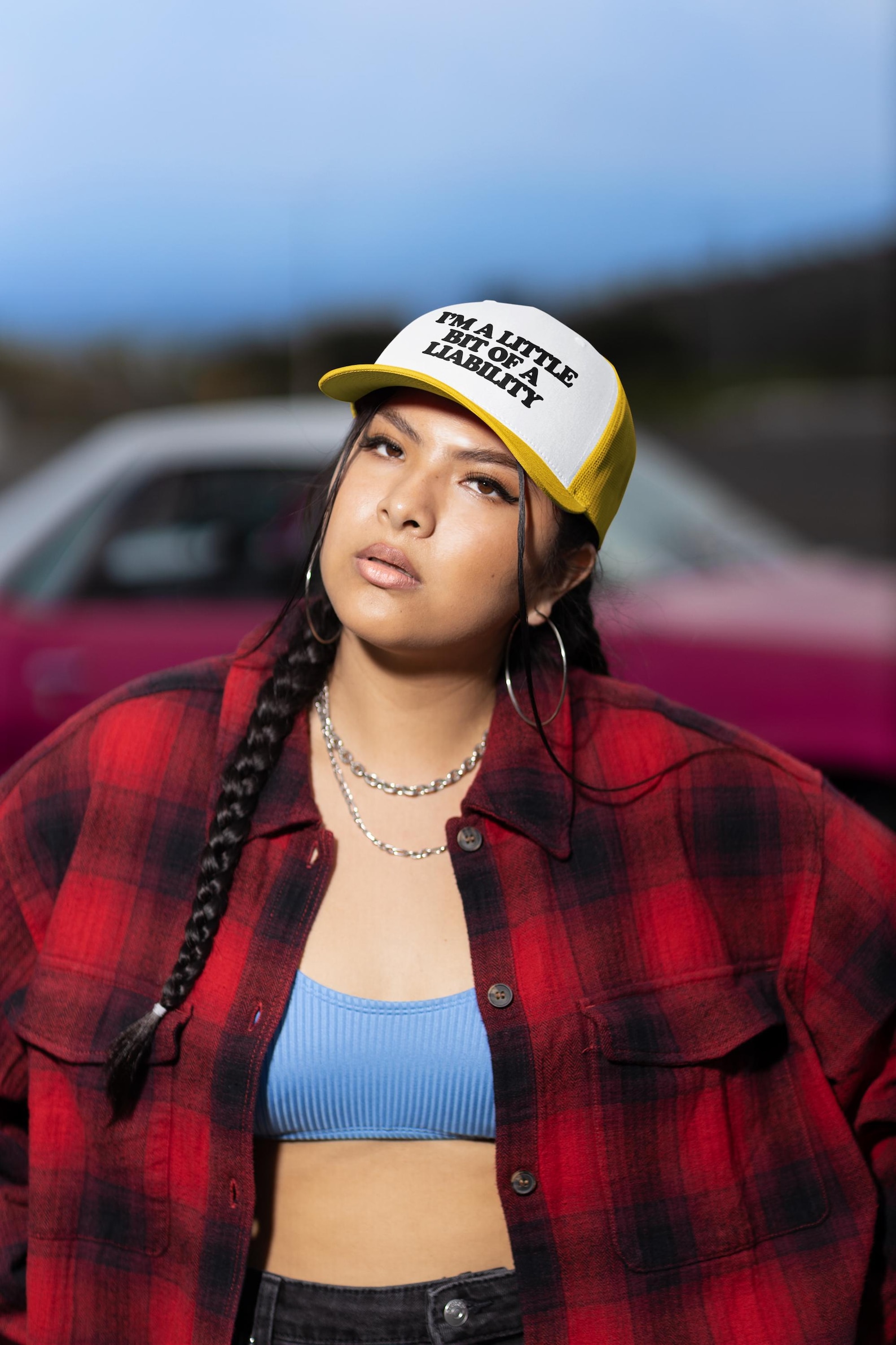 I'm a Little Bit of a Liability Custom Trucker Hat | Funny Baseball Cap ...