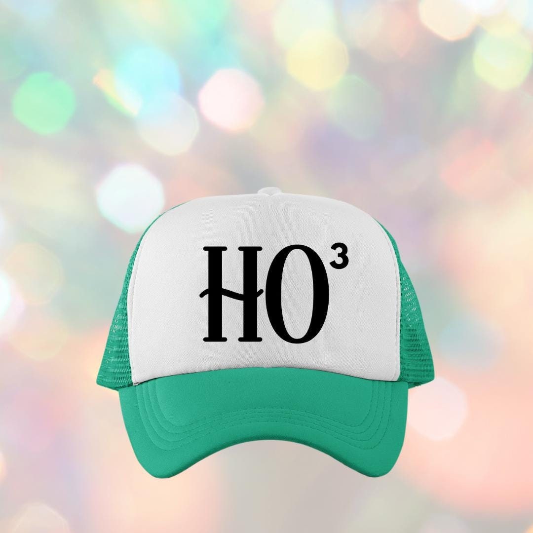 Ho Cubed Custom Trucker Hat | Ho Ho Ho Holiday Themed Baseball Cap ...