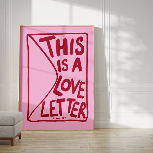 Love Letter Print - Etsy