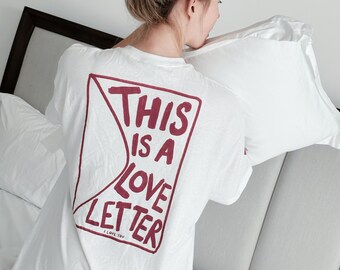 Love Letter to Me Pink and Red Wall Art Lovecore Prints - Etsy