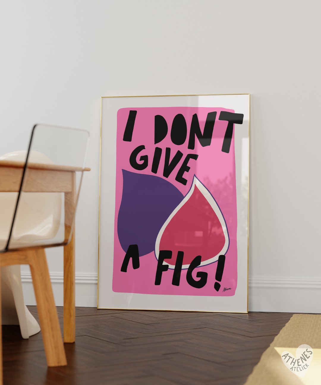 Fig Poster, Dopamine Decor, Danish Pastel Wall Art, Funky Kitchen ...