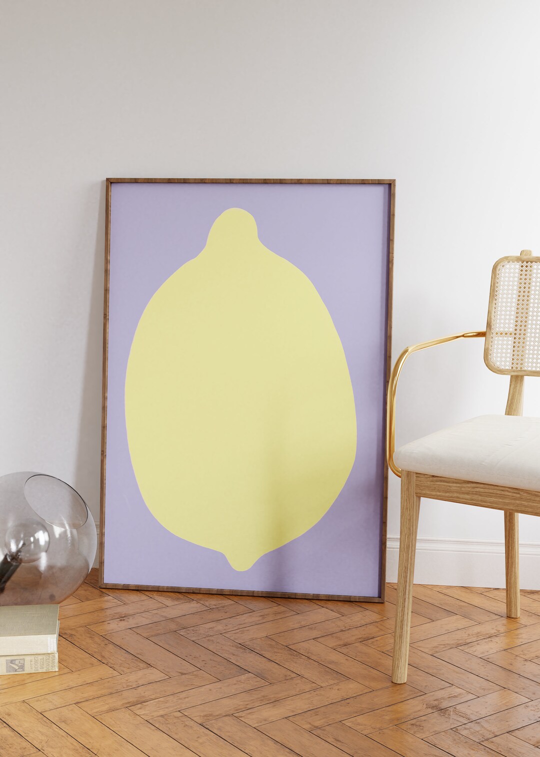 Lemon Poster, Danish Pastel Decor, Scandi Style, Pastel Kitchen Prints ...