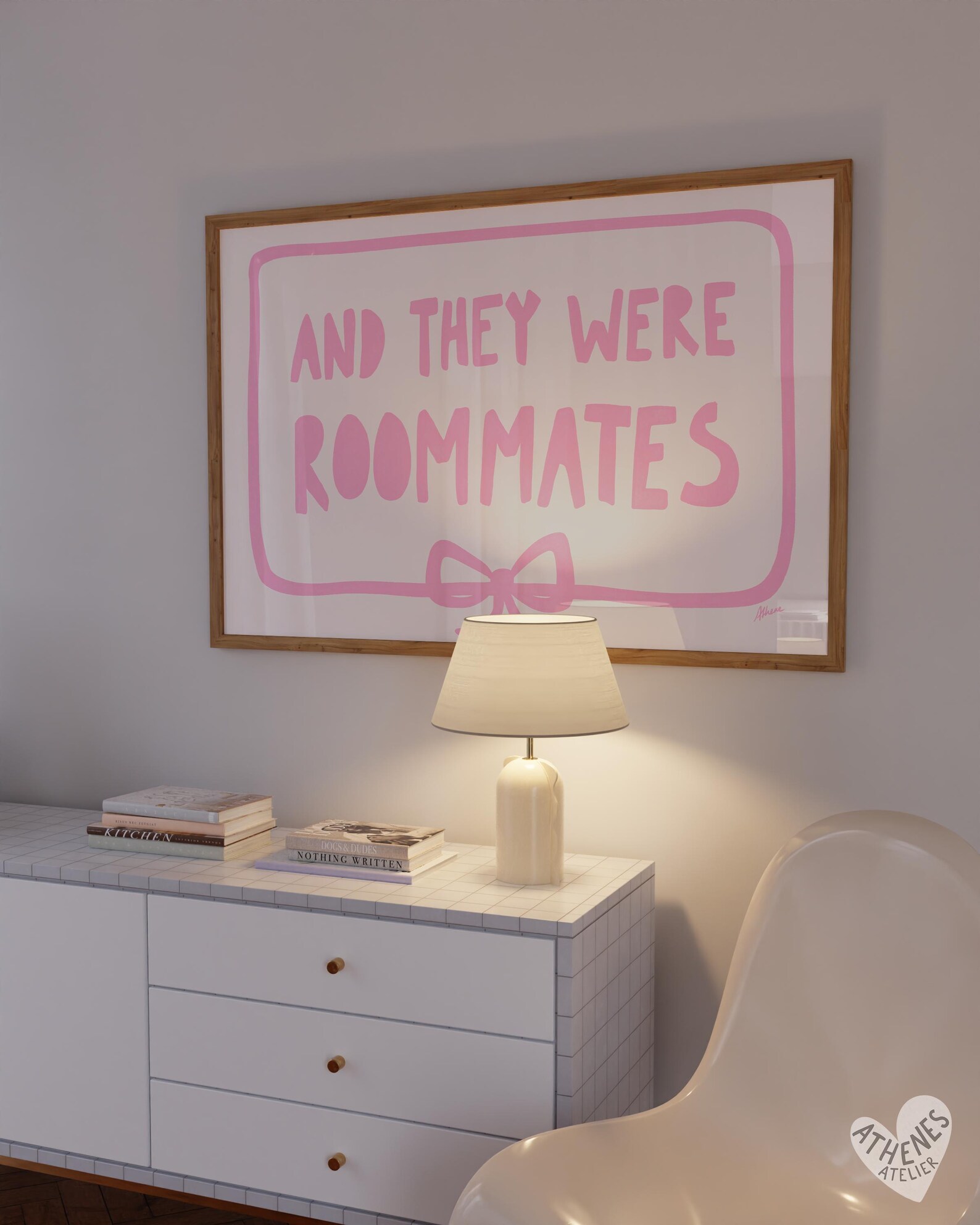 And They Were Roomates Print, Roommate Gifts, College Apartment Decor ...