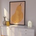 Pear Poster Modern Boho, Abstract Fruit Print, Colorful Kitchen Art ...