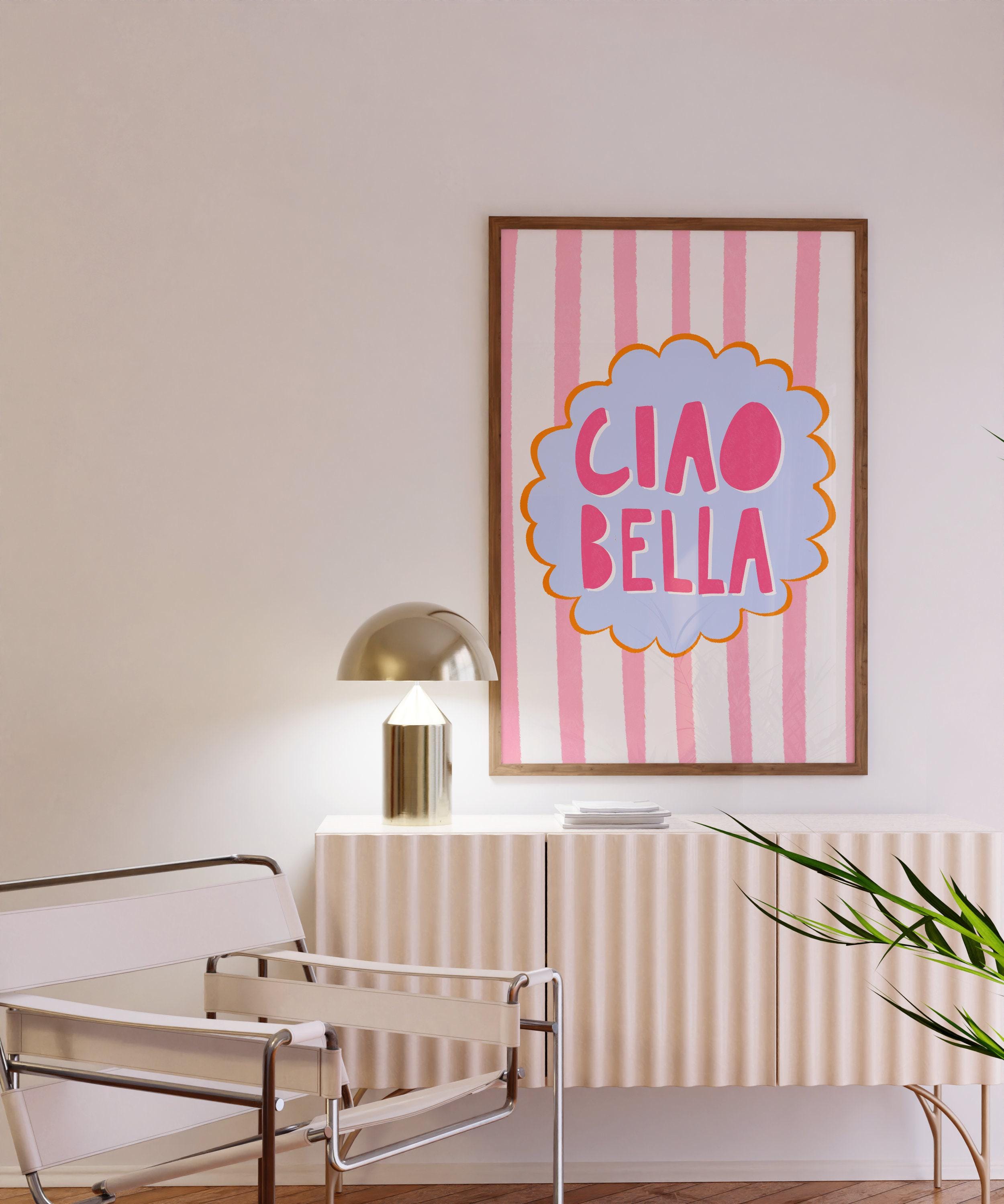 Ciao Bella Poster, Italian Wall Art, Dopamine Decor, Amalfi Coast Print ...