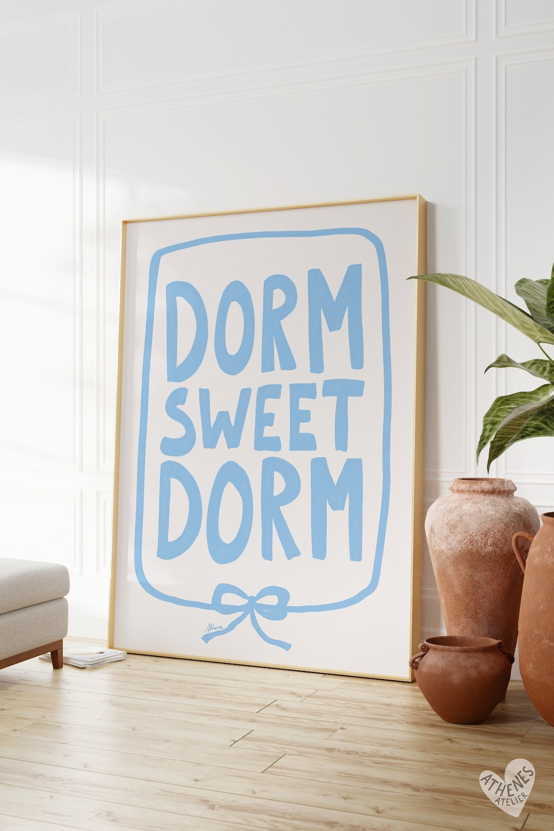 Dorm Sweet Dorm, Light Blue Dorm Room Decor, Coastal Wall Art, Dorm ...