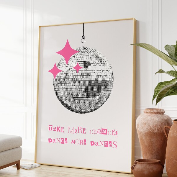 Disco Poster Birthday - Etsy