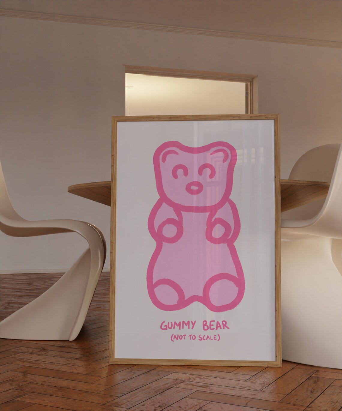 Gummy Bear Poster Pastel Wall Art Cute Candy Decor Pink - Etsy