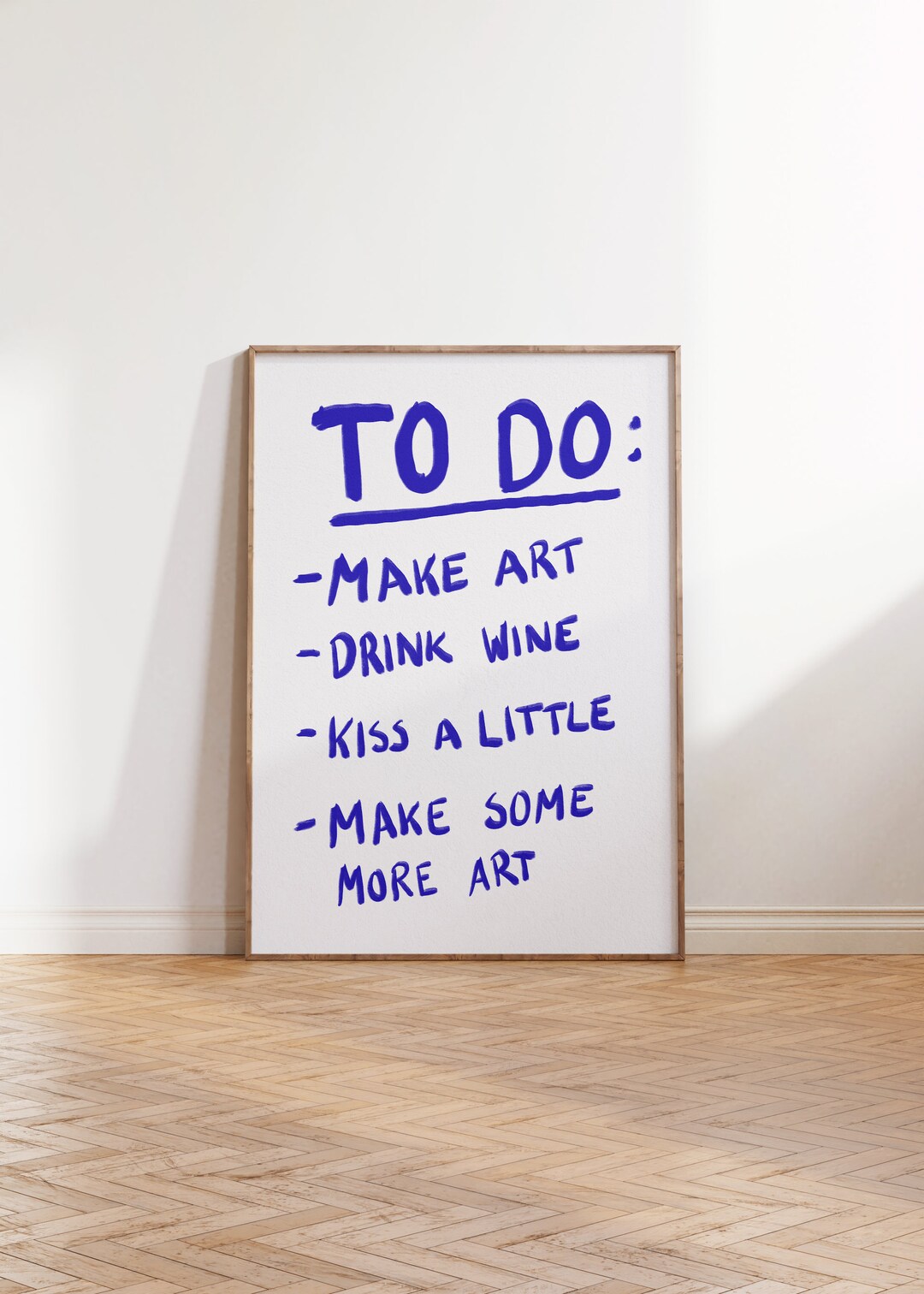 To Do List | Make Art, Gift for Artist, Cute Boho Wall Art, Scandi ...