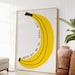 Stringy Bits | Banana Poster, Funny Kitchen Art, Banana Illustration ...