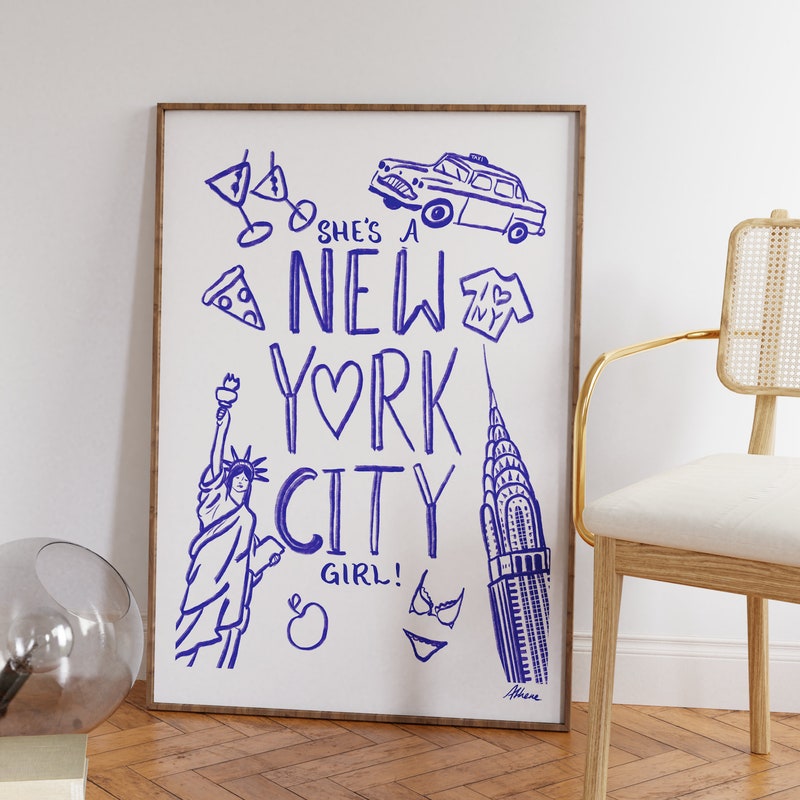 New York City Poster - Etsy