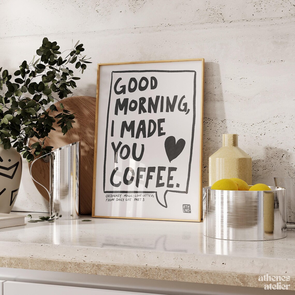 Coffee Poster, Coffee Bar Decor, Coffee Bar Prints, Mid Century Kitchen ...