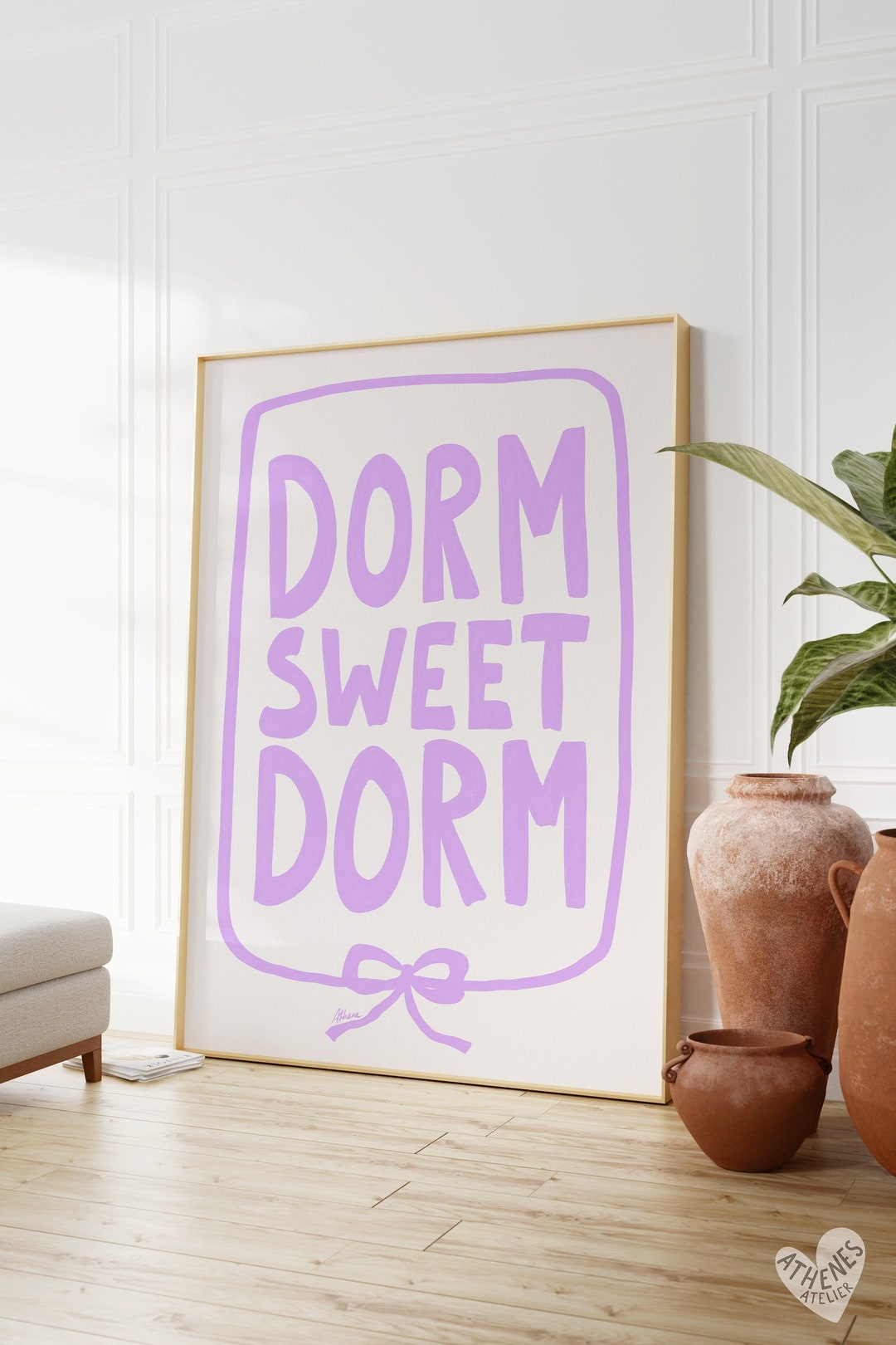 Dorm Sweet Dorm, Light Purple Dorm Room Decor, Dorm Room Essentials ...
