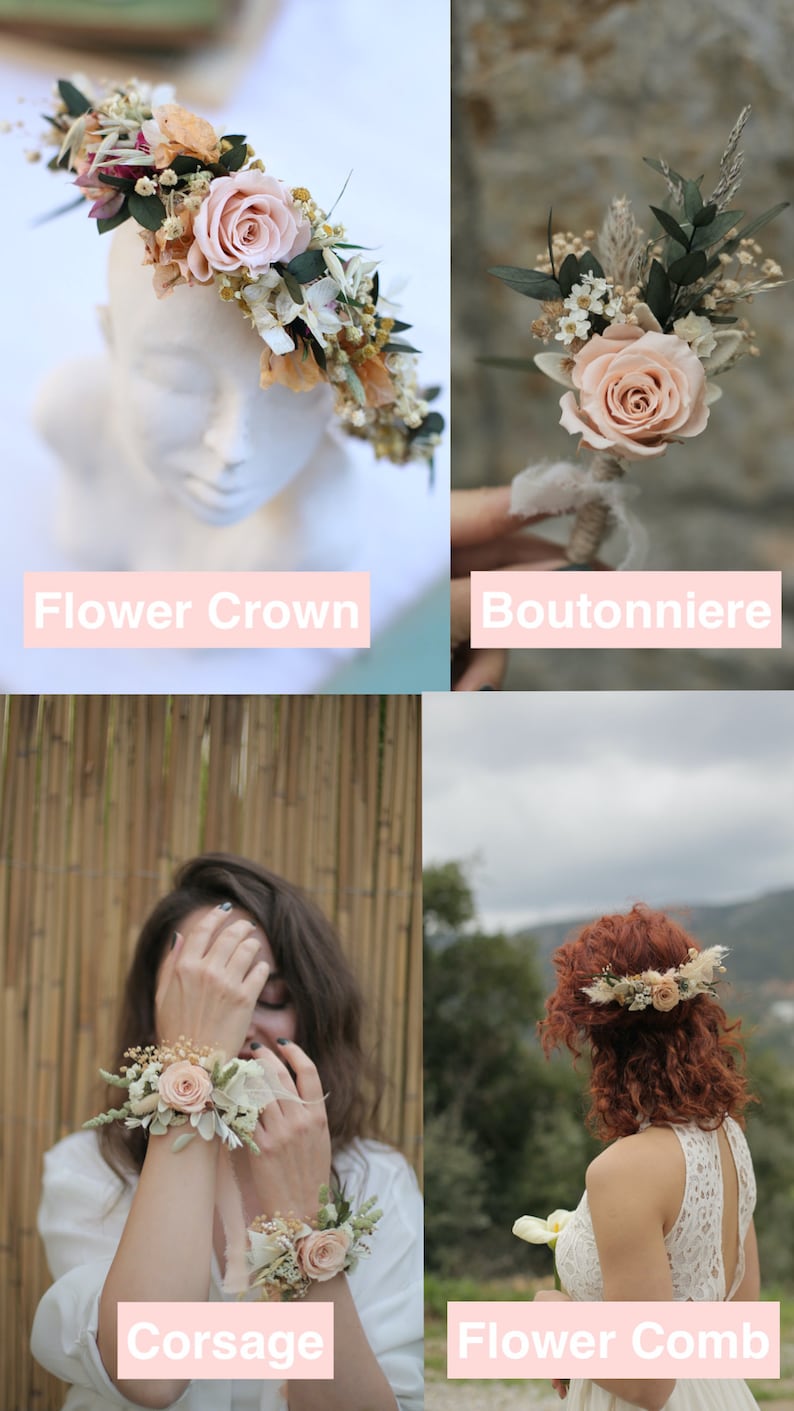 Blush Pink Table Flower: Boho Wedding Decor - Etsy