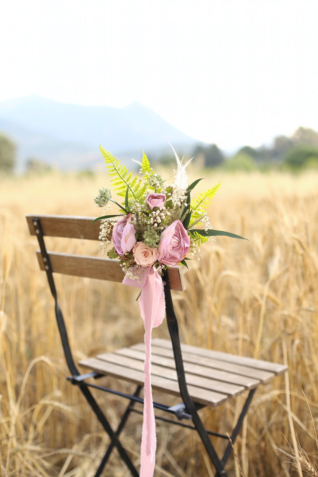 Chair Flower, Centerpiece, Peony, Wedding Decor, Boho Decor, Wedding ...