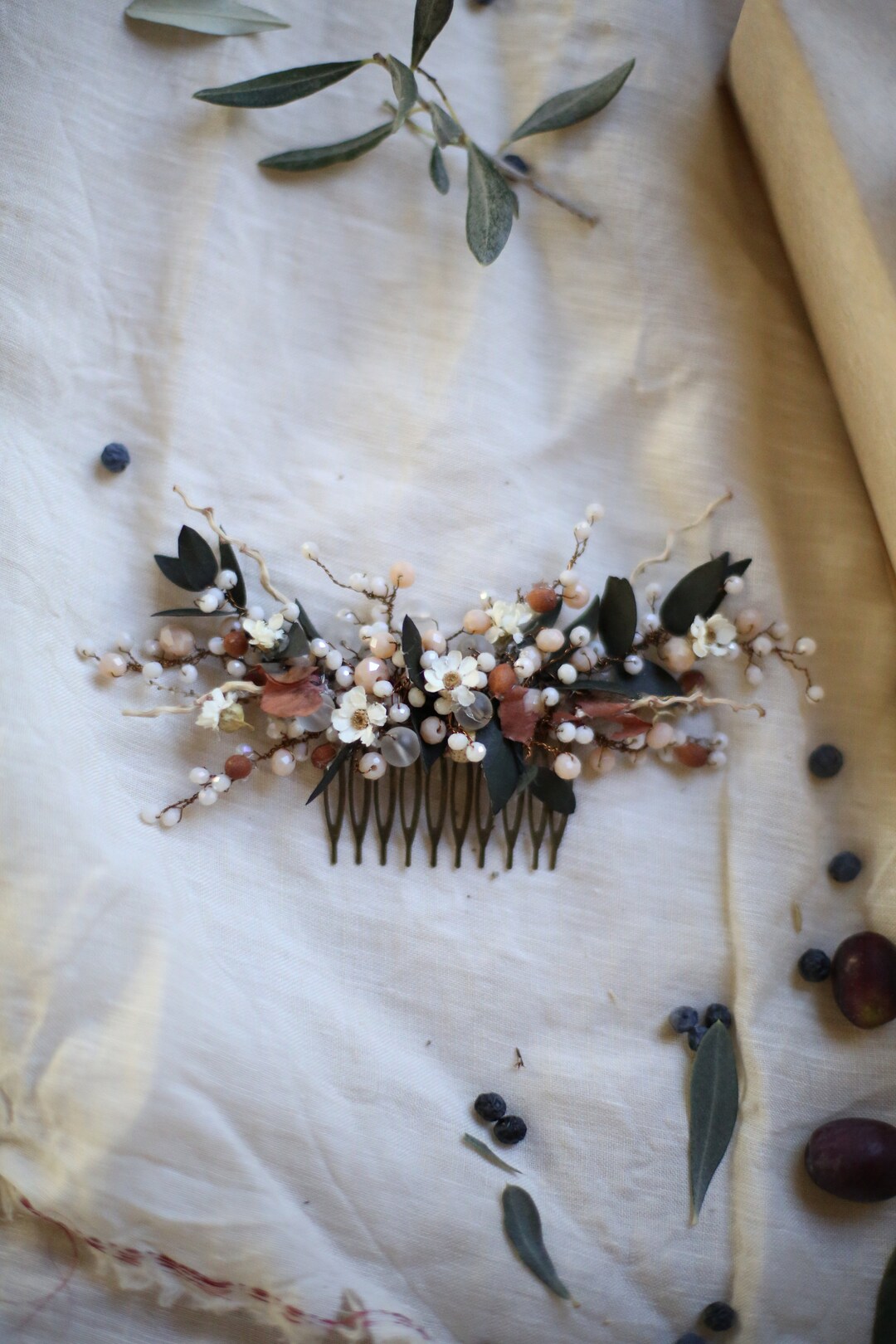 Bridal Hair Comb, Flower Girl Comb,boho Hair Comb,wedding Comb, Boho ...