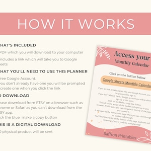 Google Sheets Monthly Planner: To-do List & Affirmations (digital ...