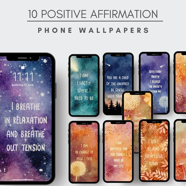 Affirmation Mobile Wallpaper - Etsy