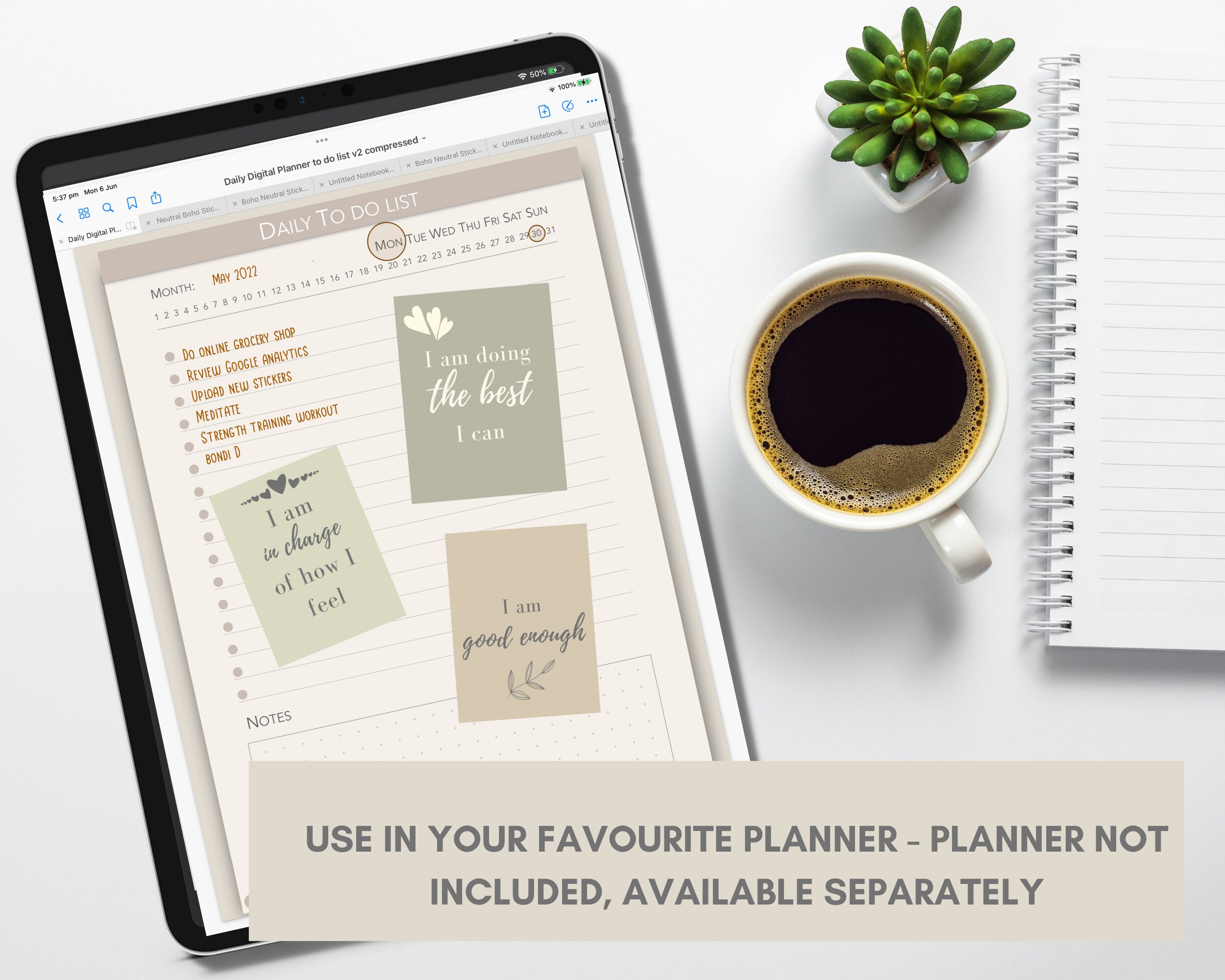 Digital Positive Affirmation Stickers for Digital Planners | Goodnotes ...