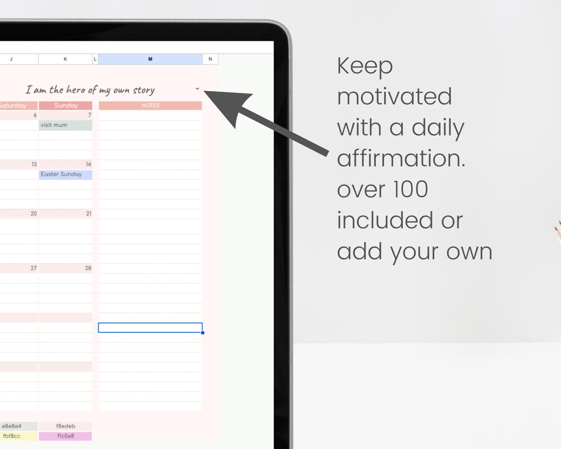 Digital to Do List Google Sheet, Monthly Planner Spreadsheet, Monthly ...