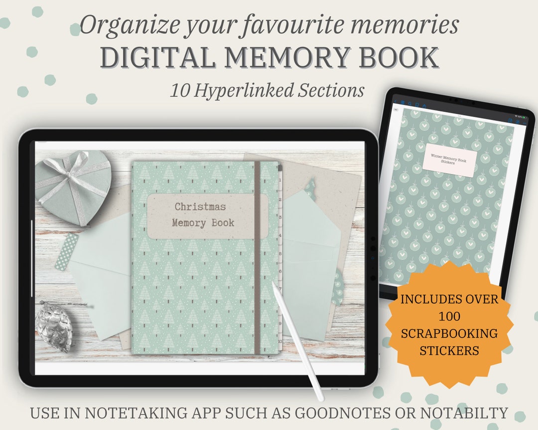 Digital Christmas Memory Book With 0ver 100 Scrapbooking Digital ...