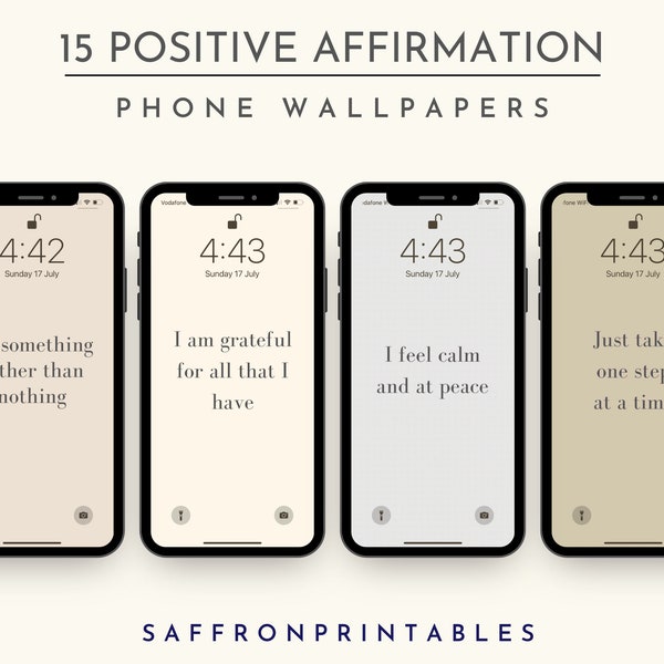 Positive Affirmation Wallpaper - Etsy