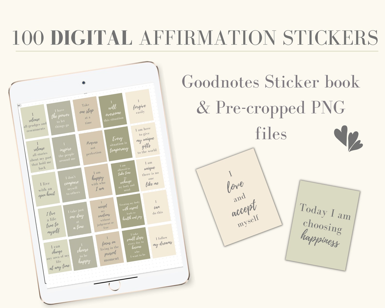 Digital Positive Affirmation Stickers for Digital Planners | Goodnotes ...