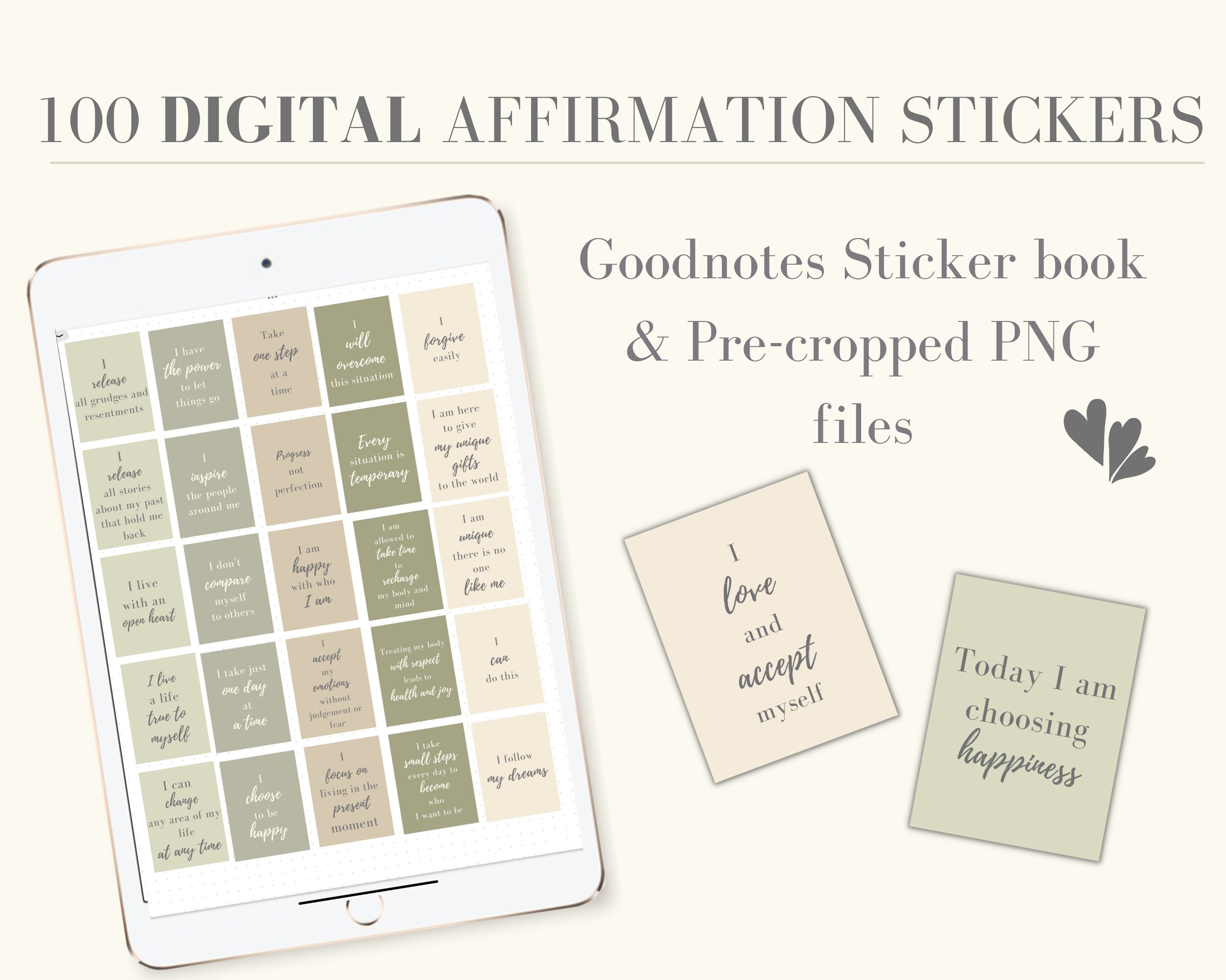 Digital Positive Affirmation Stickers for Digital Planners | Goodnotes ...