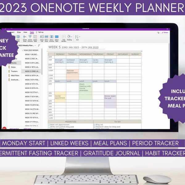 Onenote Template - Etsy