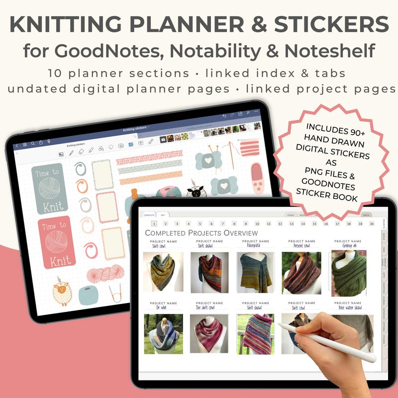 Knitting Diary Digital - Etsy
