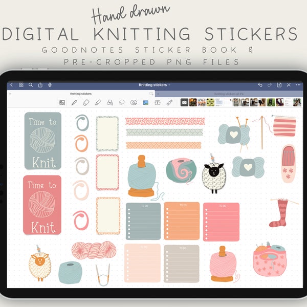 Knitting Clipart - Etsy