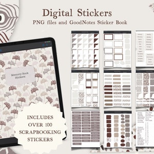 Digital Memory Book in BOHO Neutral Colors With 0ver 100 Scrapbooking ...