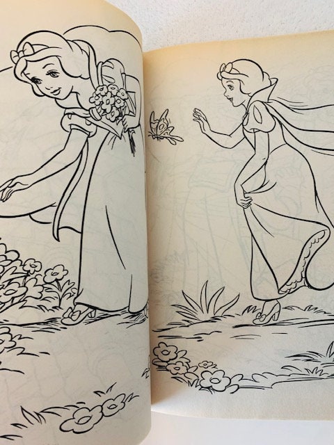 Vintage Golden Books Coloring Book - - Etsy