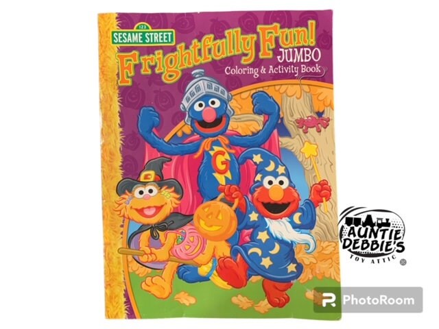Sesame Street Vintage Jumbo Coloring Book frightfully Fun Bendon ...