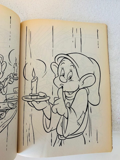 Vintage Golden Books Coloring Book - Etsy