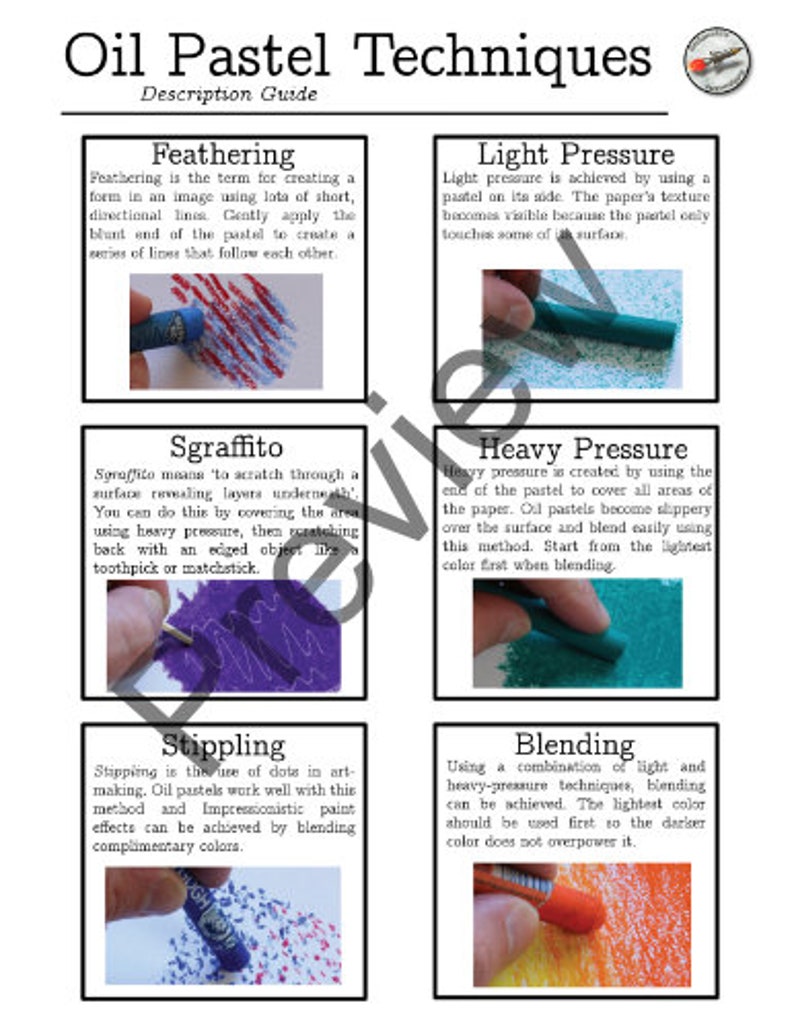 Oil Pastel Drawing Techniques - Step by Step Tree in Impressionist ...