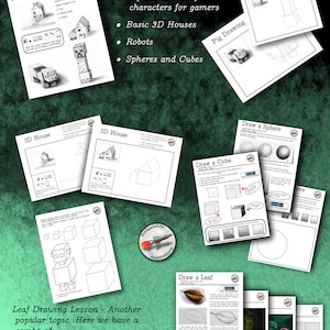 Drawing Skills Lesson Bundle - Step by Step - Tone, Shading - Etsy