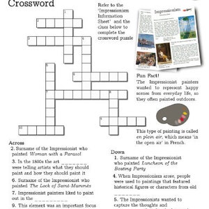 Impressionism - Art History Lesson - Fillable Printable Questions ...