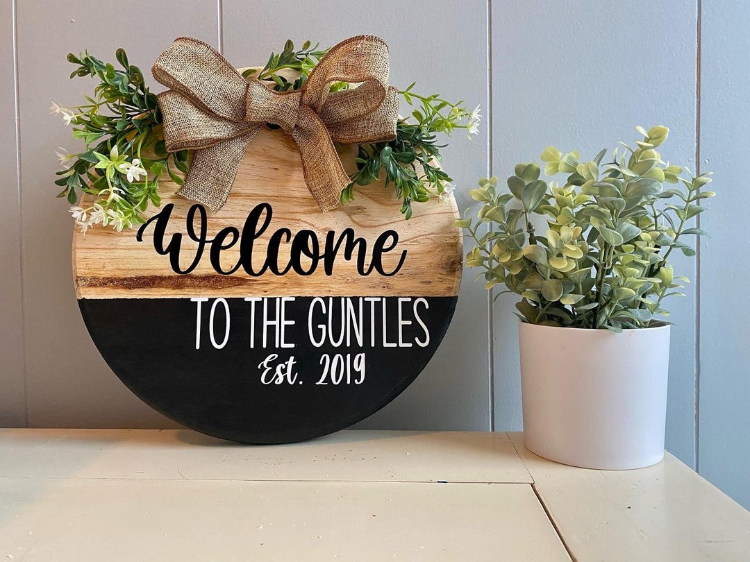 Personalized Welcome Sign/customize to Fit Your Home - Etsy
