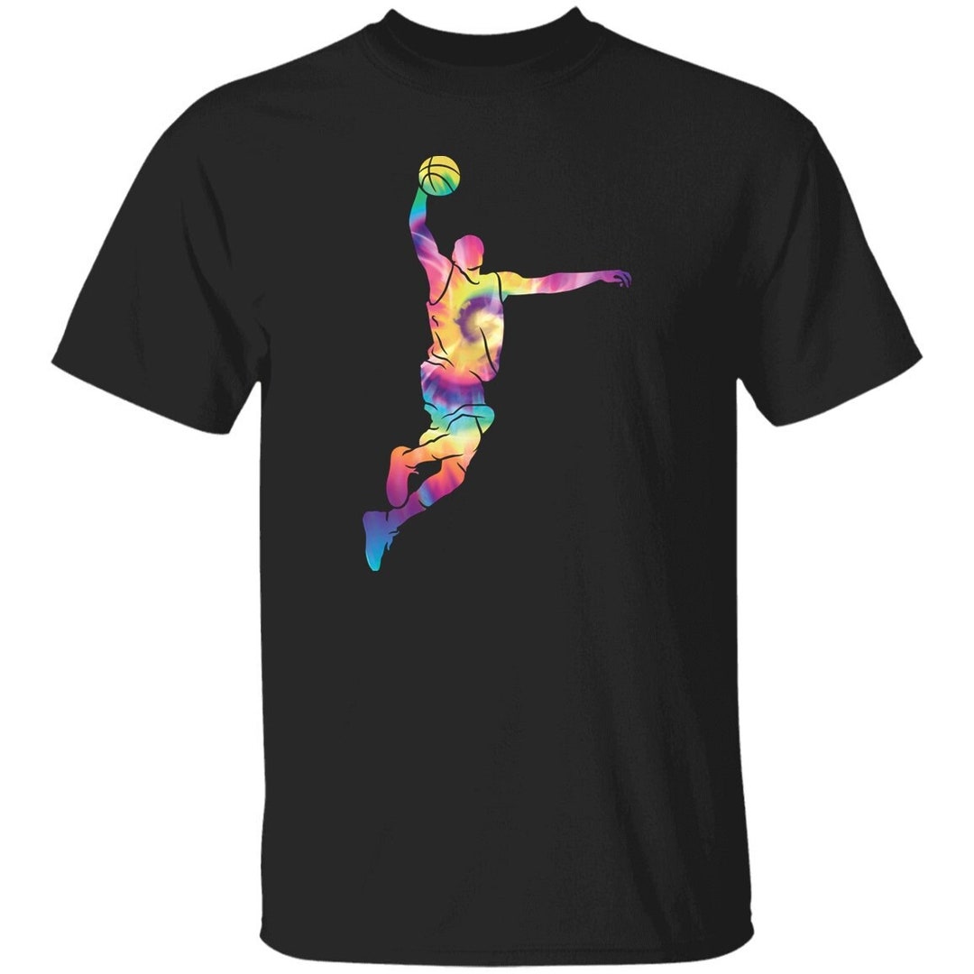 Tie Dye Basketball Player Shirt, Basketball Enthusiast Shirt, Game Day ...