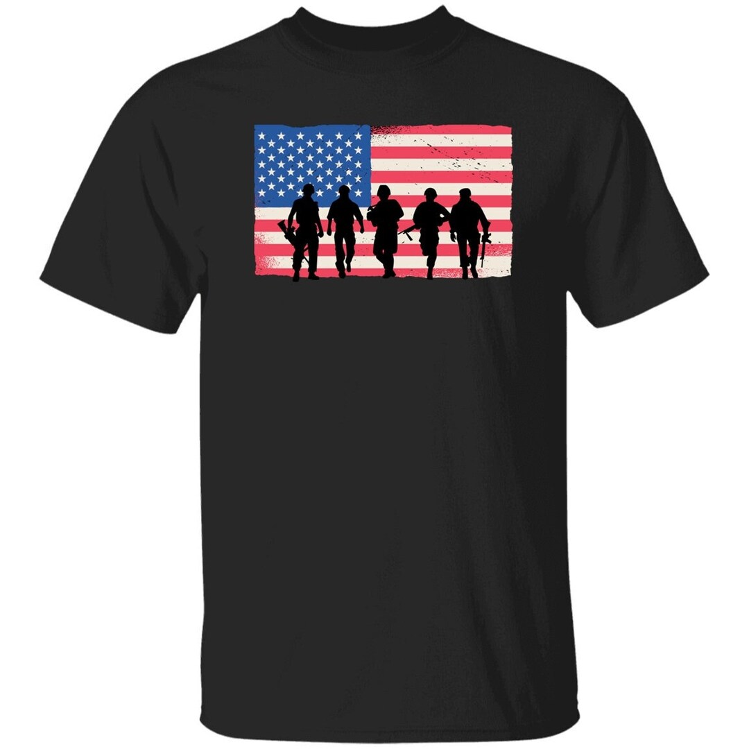 American Flag Soldiers Shirt, Patriotic Shirt, Veteran Shirt, Veteran ...