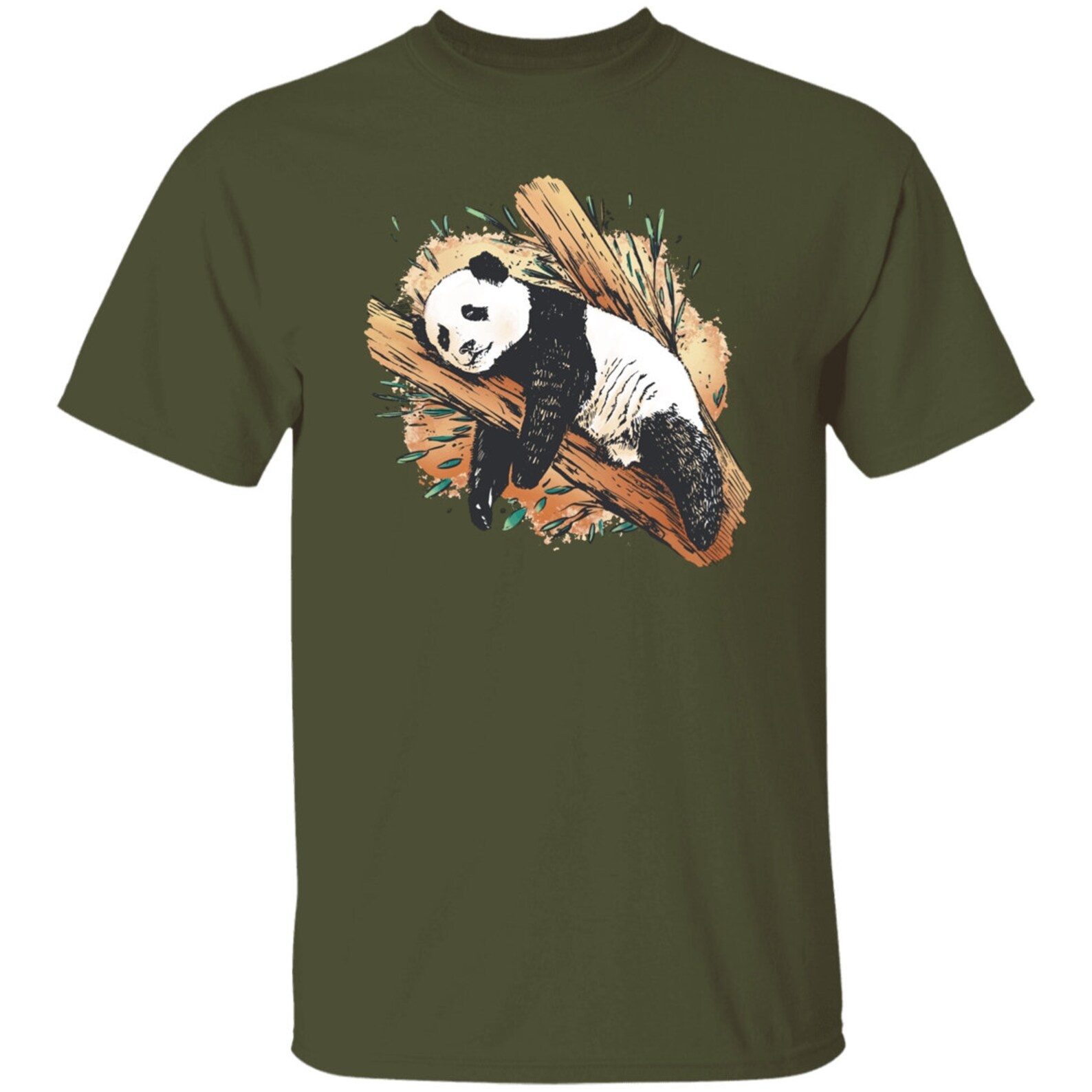 Sleeping Panda Realistic Shirt, Panda Lover Tees, Cute Animal Shirts ...