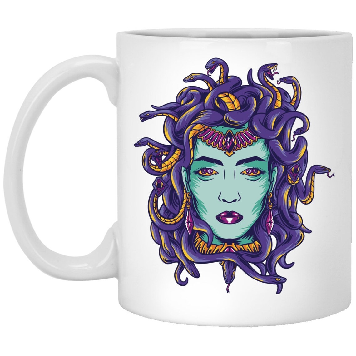 Medusa Face Coffee Mug, Medusa Don't Look at Me Mug, Medusa Lover Gift, Birthday Gift Present ...