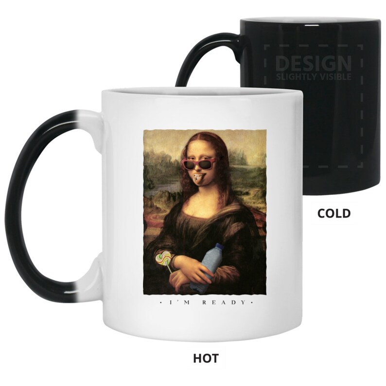 Mona Lisa Leonardo Da Vinci Color Changing Mug, Mona Lisa Party Coffee ...