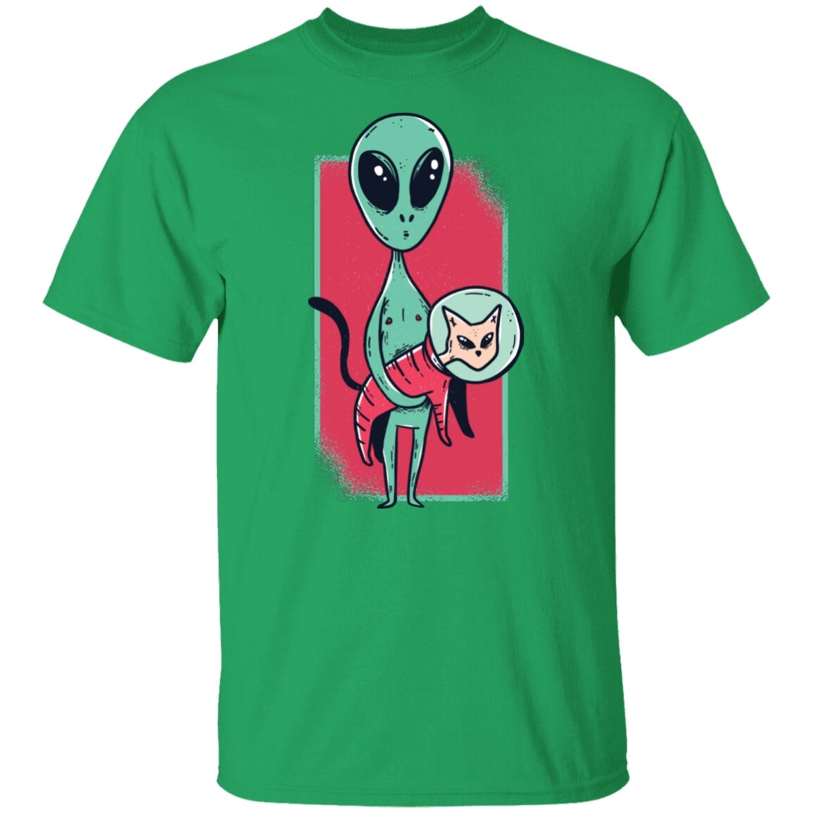 Alien Cat Shirt, Space Psychedelic Cat Tee, Aliens Shirt, Alien Cat ...