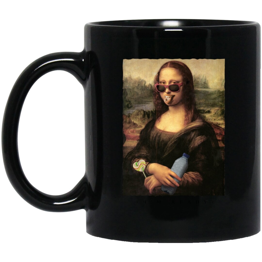 Modern Mona Lisa Party Mug, Cool Design the Famous Painting the Mona ...